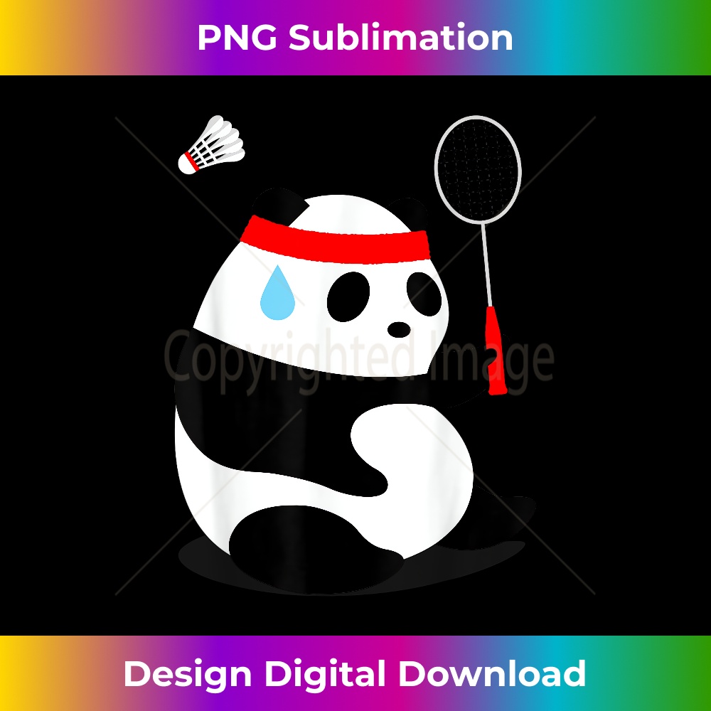Badminton Panda Getting Sweaty Missed - Futuristic PNG Subli - Inspire ...