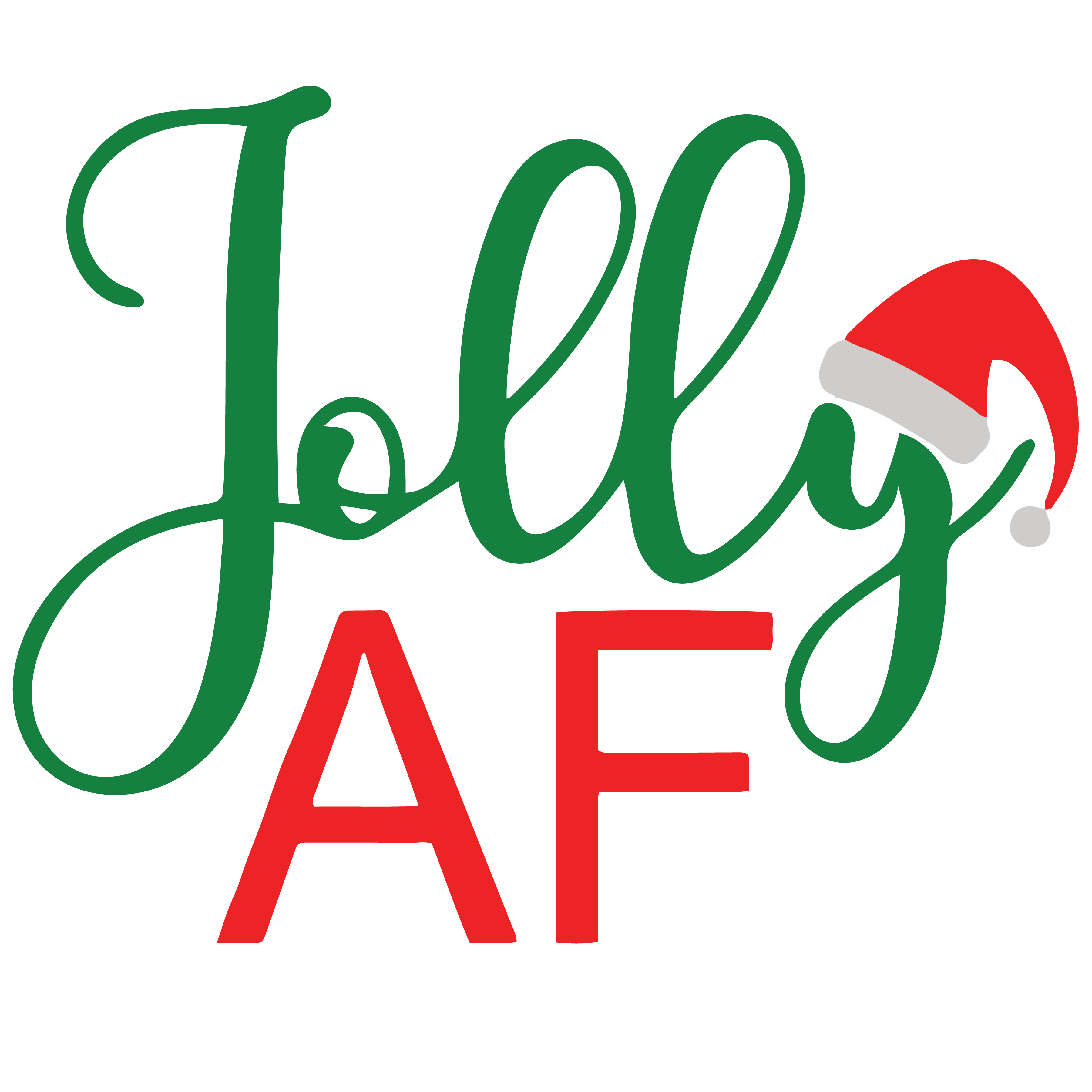 Jolly Af Christmas Svg, Jolly Af Svg, Merry Christmas svg, F | Inspire ...