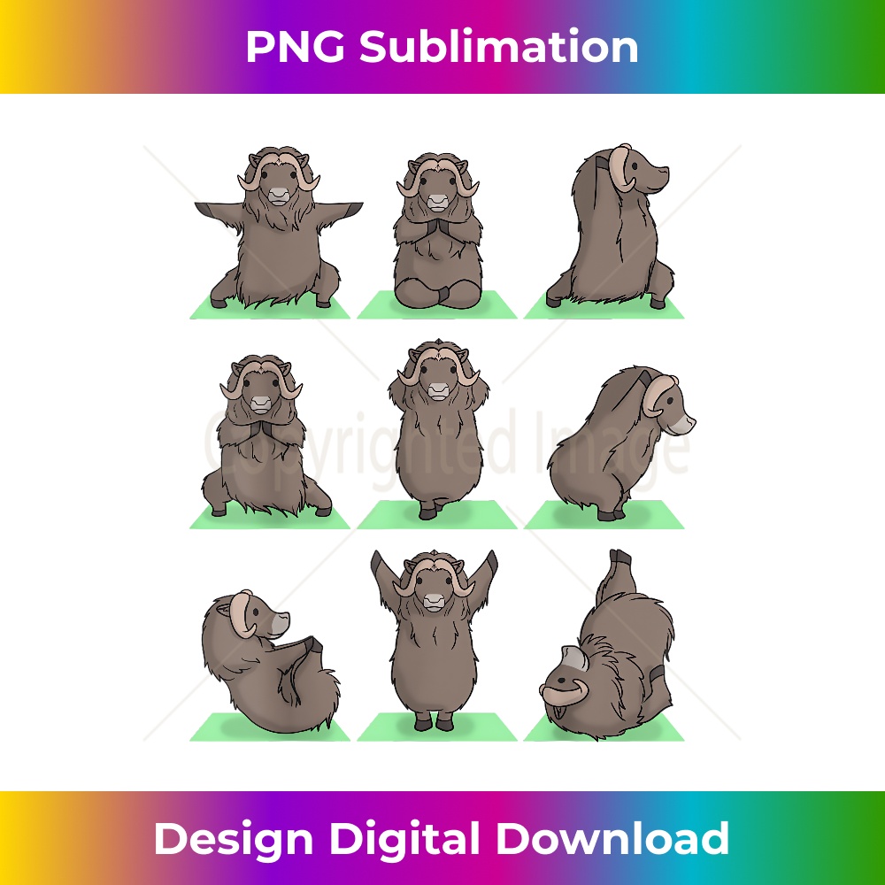 Musk Ox Yoga Pose Zen Cute Workout Exercise Yogi Funny - Sop | Inspire ...