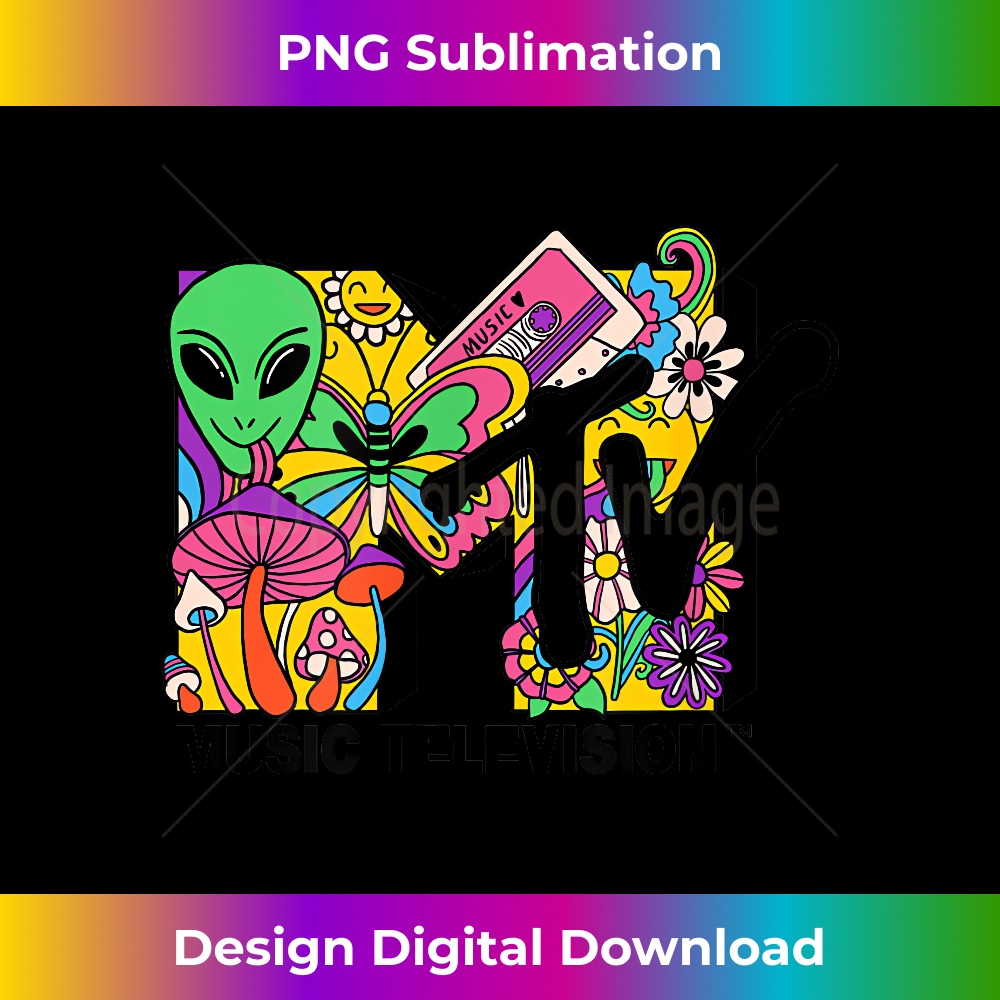 Mademark x MTV - The official MTV Logo with mushrooms aliens | Inspire ...