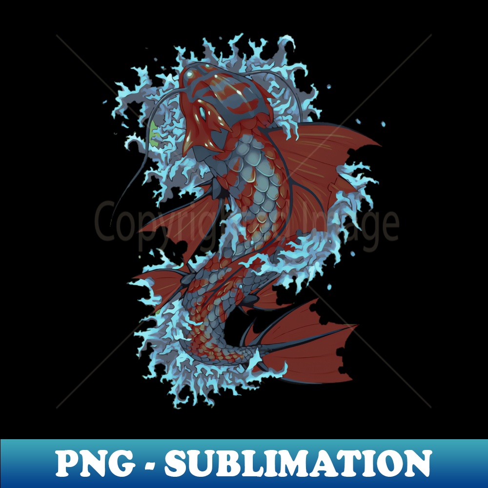 Dragon fish - PNG Transparent Sublimation Design - Perfect f | Inspire ...
