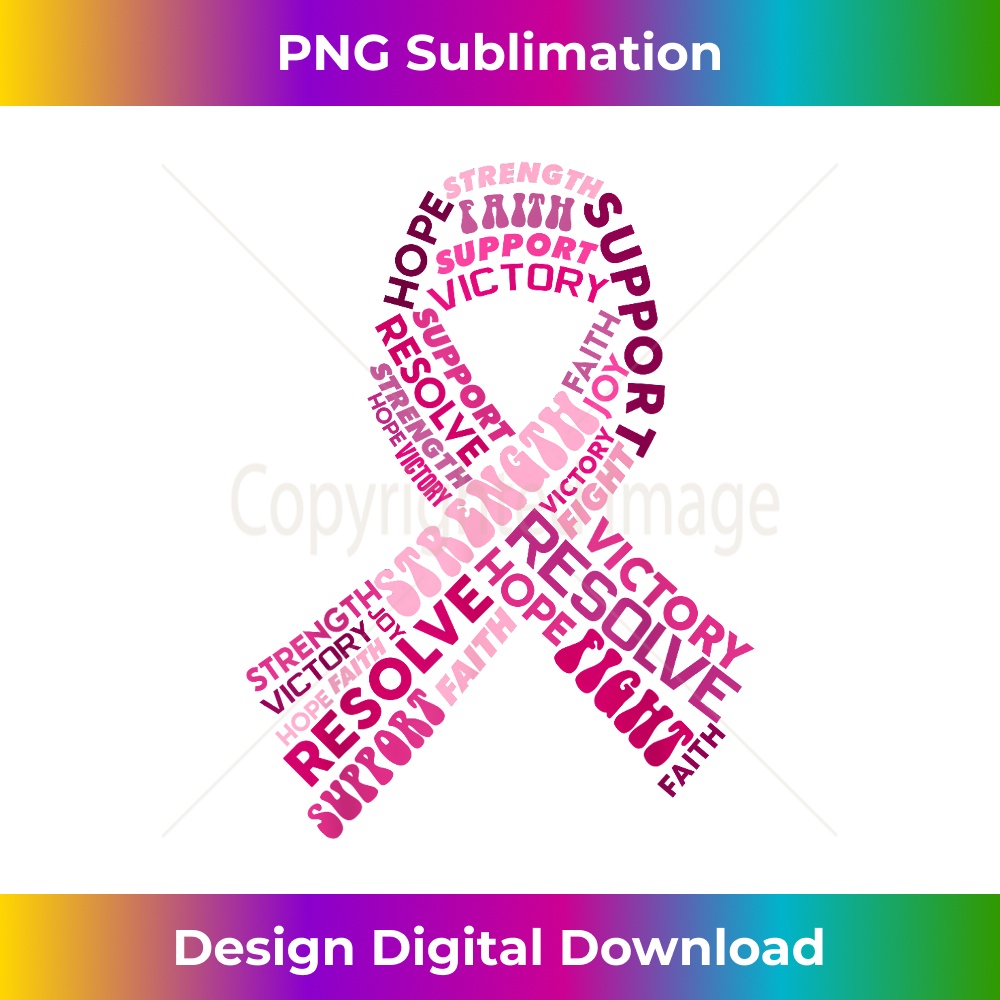 Fight Breast Cancer Ribbon Pink Text Breast Cancer Awareness | Inspire ...