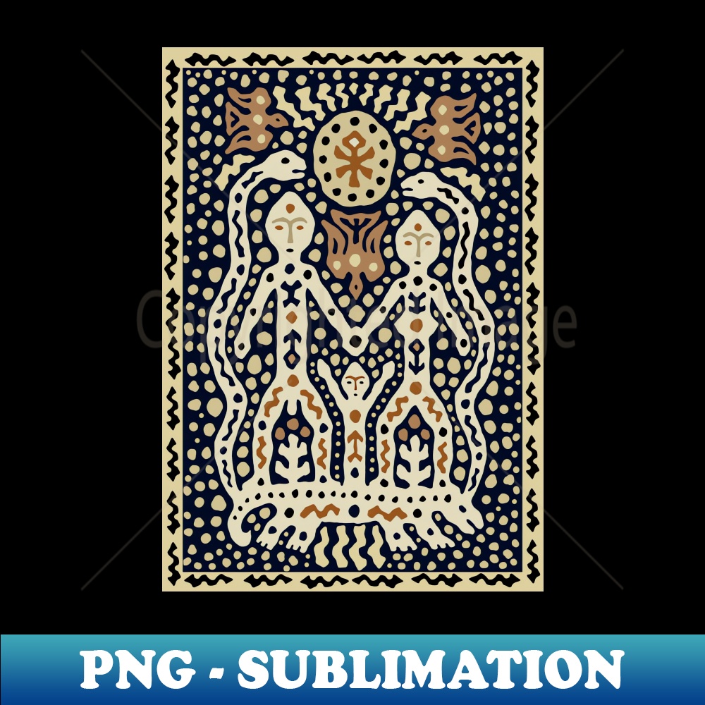 Adam and Eve in Garden of Eden - Sublimation-Ready PNG File | Inspire ...