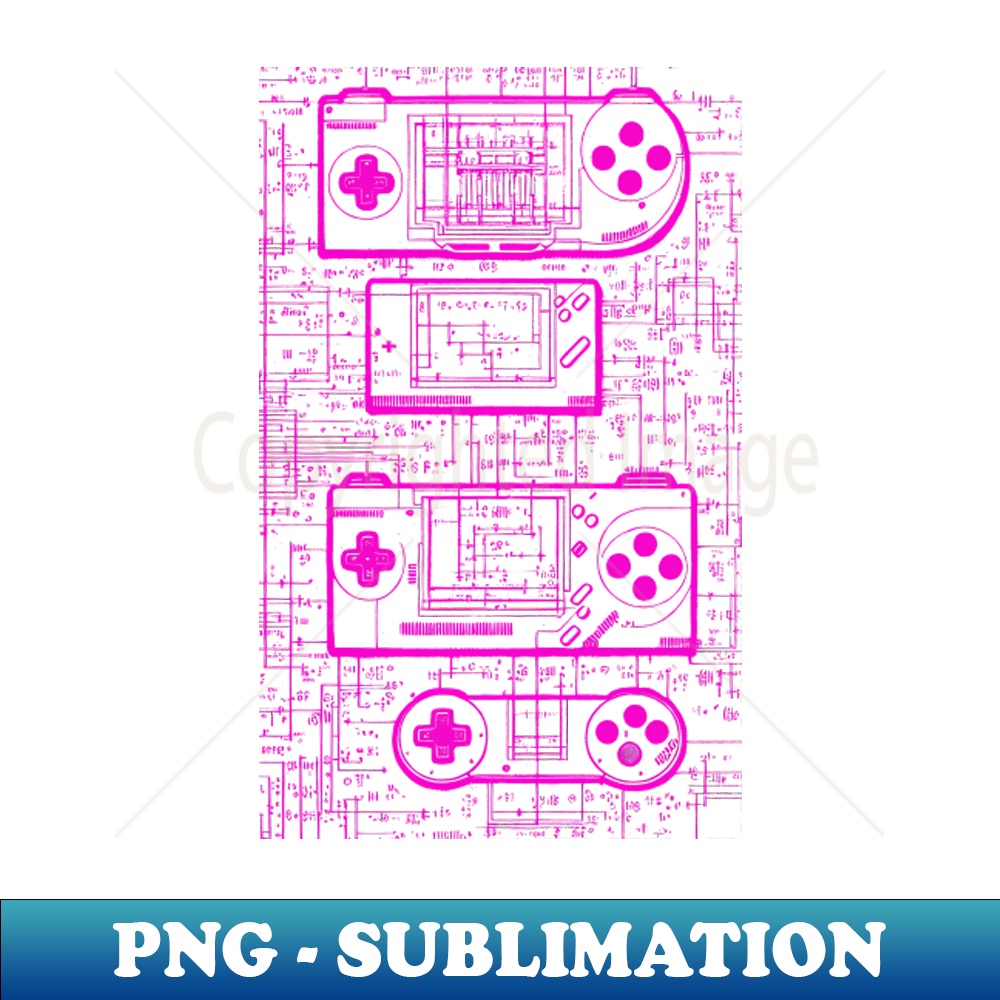 Neon Pink Handheld Gaming Controller Da Vinci Blueprint - Re | Inspire ...