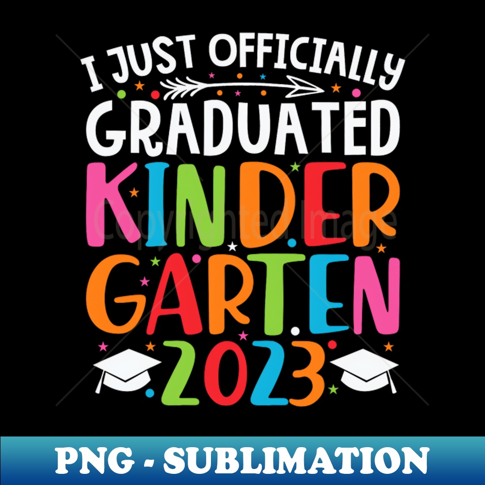 I Officially Graduated Kindergarten Graduation Cap and Gown - Inspire ...