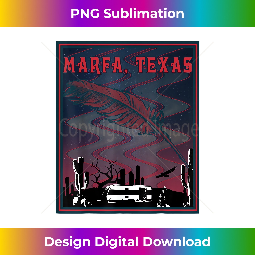 Retro Marfa Lights Texas Starry Night - Contemporary PNG Sub | Inspire ...