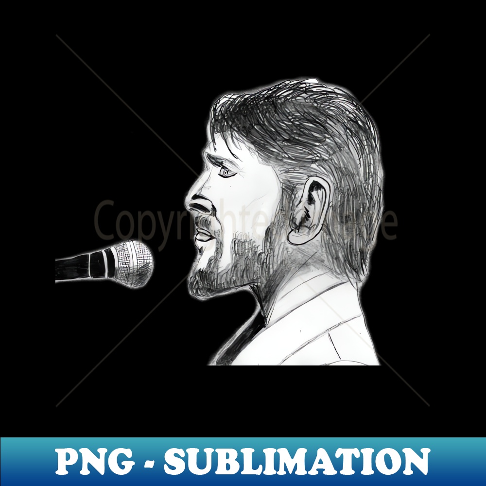 Jensen Ackles Sketch Singing - Modern Sublimation PNG File - | Inspire ...