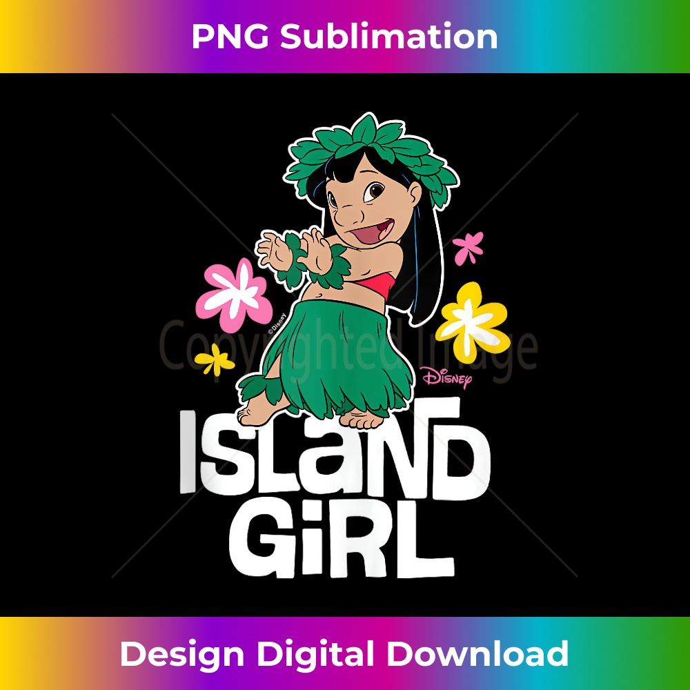 Lilo And Stitch - Island Girl Tank Top - Edgy Sublimation Di - Inspire ...