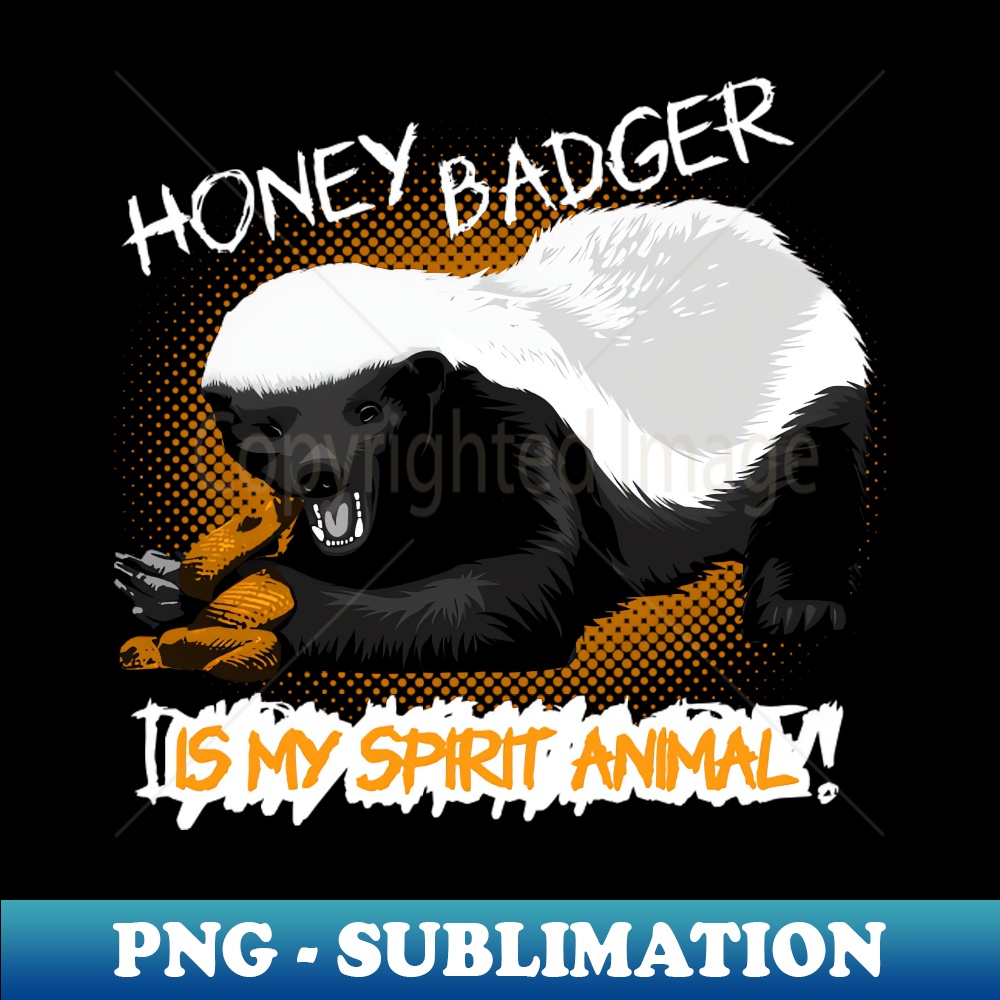 Honey Badger Meme colored - Signature Sublimation PNG File - | Inspire ...