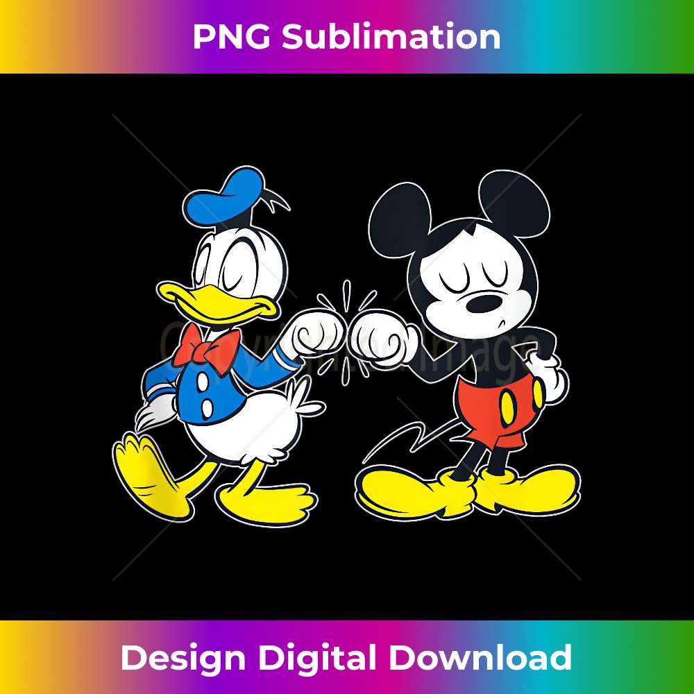 Disney Mickey Mouse and Donald Duck Best Friends Outline Tan - Inspire ...