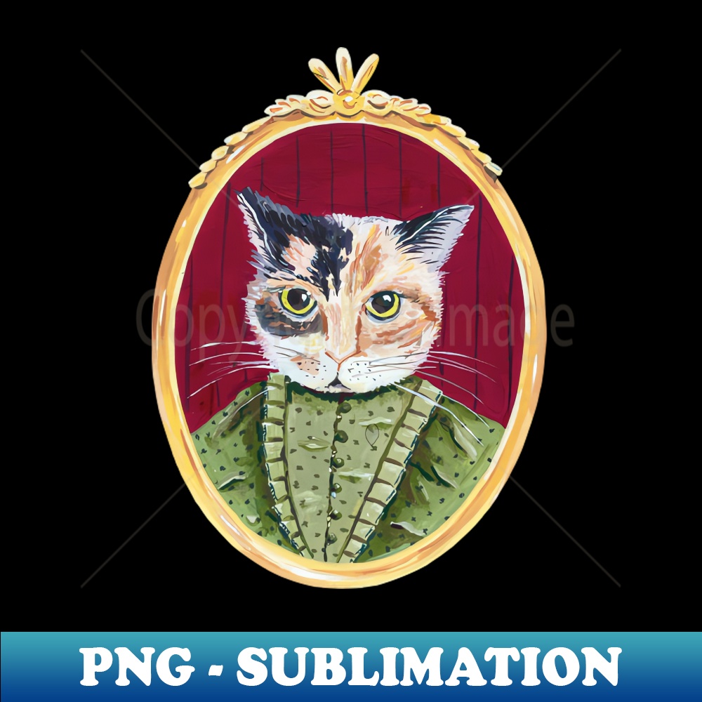 Calico Cat Cameo - PNG Transparent Sublimation Design - Defy - Inspire ...