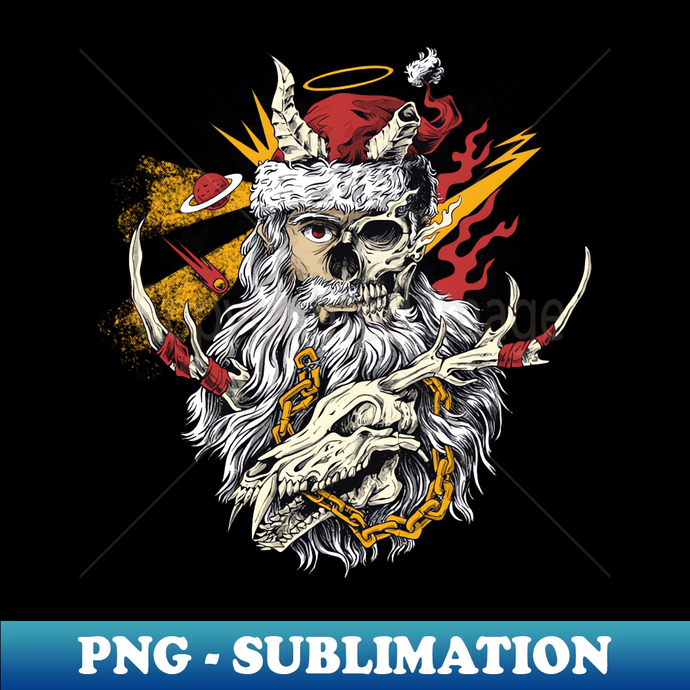 Undead Santa - Vintage Sublimation PNG Download - Instantly - Inspire ...