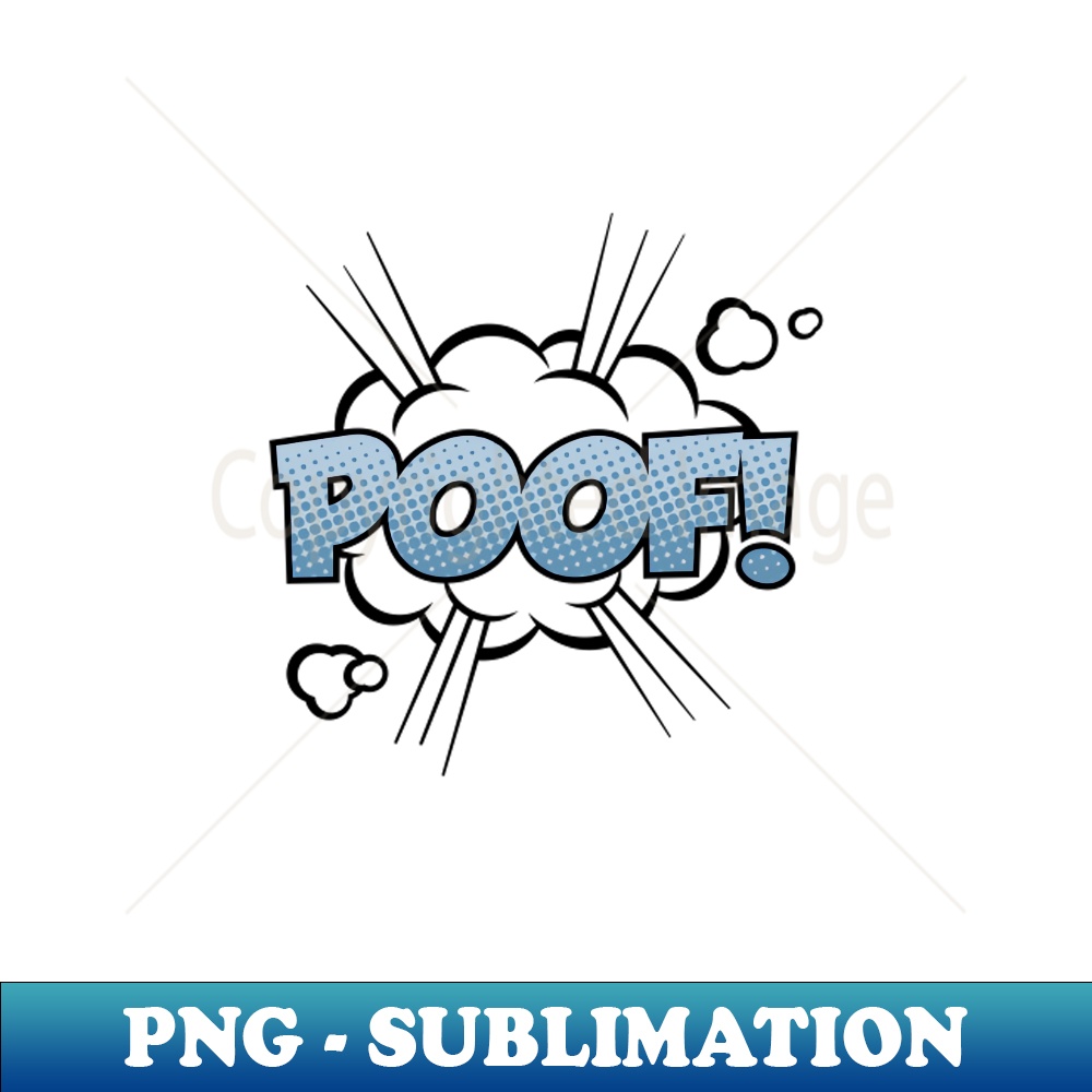 POOF Superhero Comic Book Bubble - onomatopoeia - High-Quali | Inspire ...