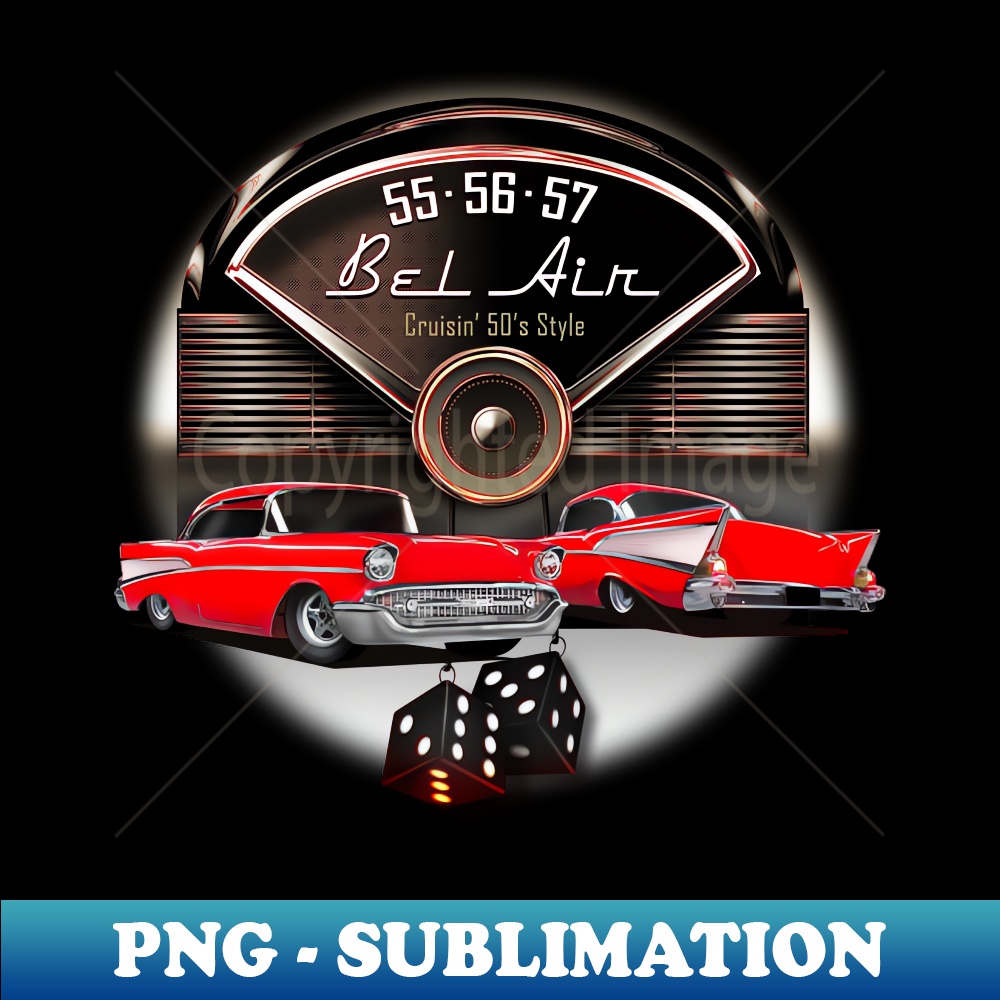 Chevy Bel Air 57 - Trendy Sublimation Digital Download - Rev | Inspire ...