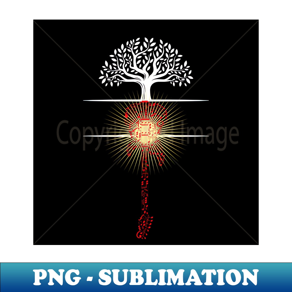 The Tree Of Life Guitar - Decorative Sublimation PNG File - | Inspire ...