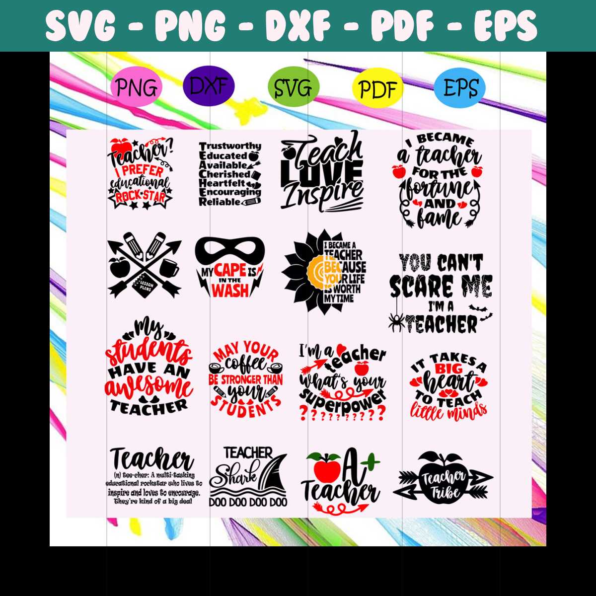 Best Teacher bundles svg, Teacher gift, Teacher appreciation | Inspire ...