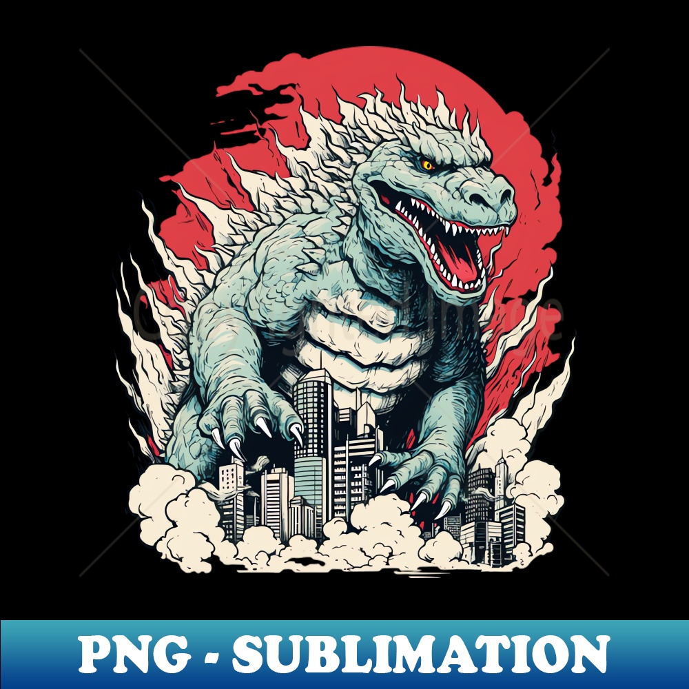 Godzilla Rampage - Vintage Sublimation PNG Download - Defyin | Inspire ...