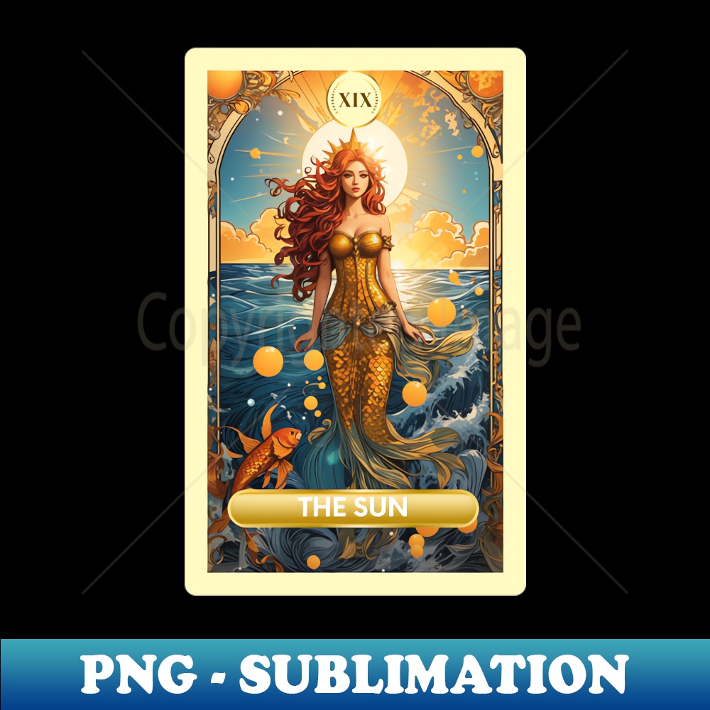 The Sun Card From the Light Mermaid Tarot Deck - Unique Subl | Inspire ...