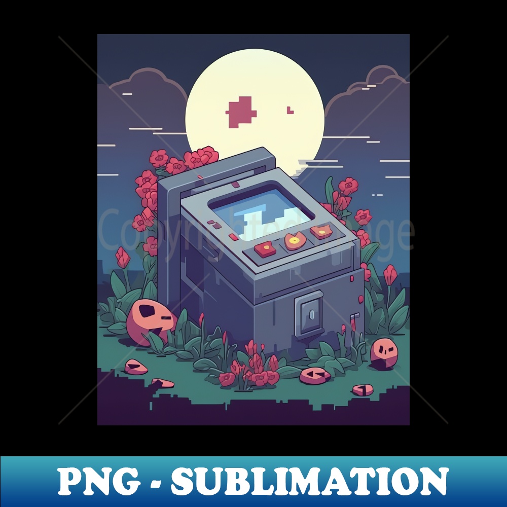 Console Death Retro 8bit Pixel Art - Exclusive PNG Sublimati - Inspire ...