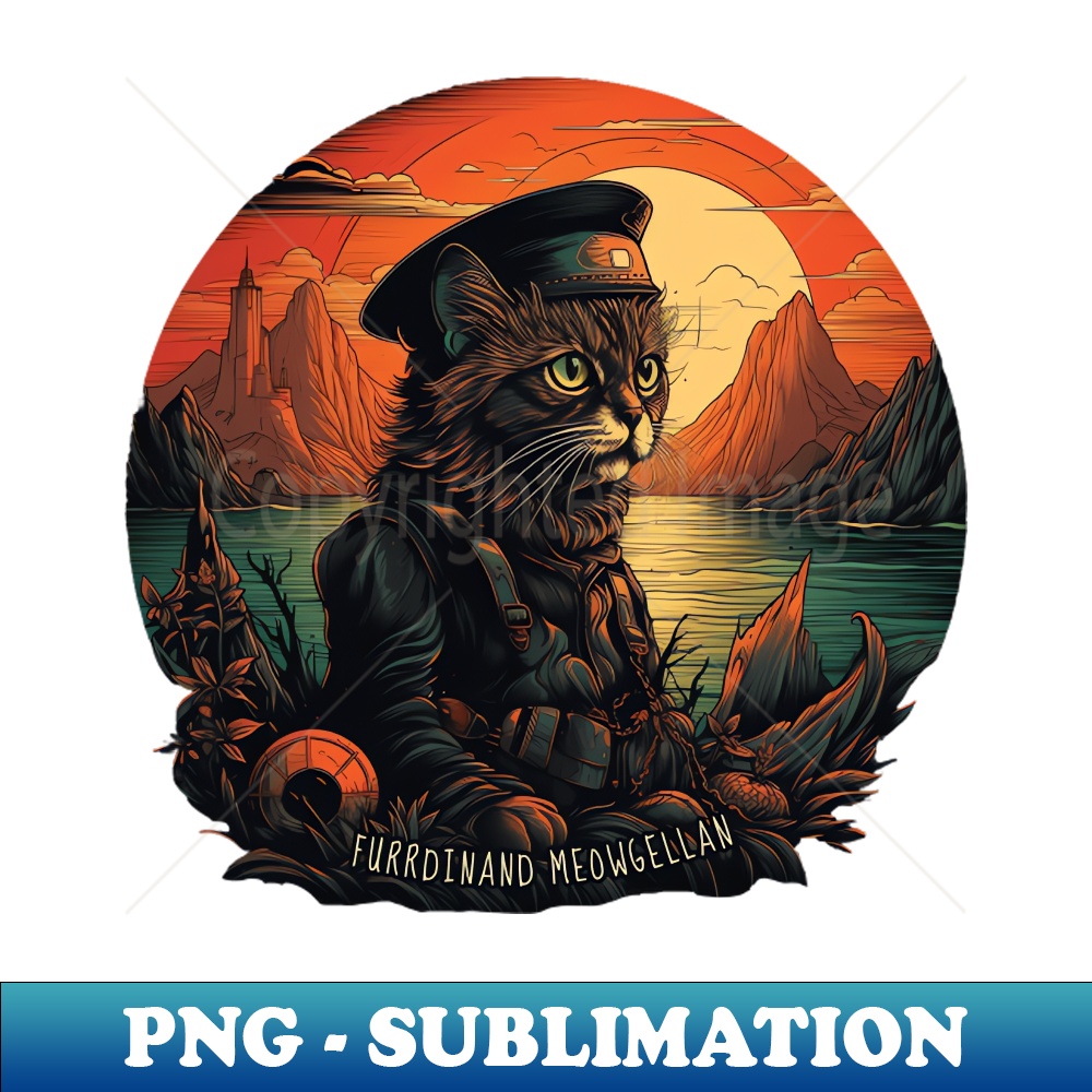 Cat Sailor Furrdinand Meowgellan - Aesthetic Sublimation Dig | Inspire ...