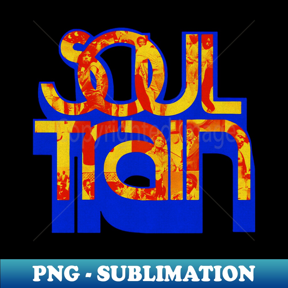 Retro Soul Train - PNG Transparent Sublimation Design - Perf | Inspire ...