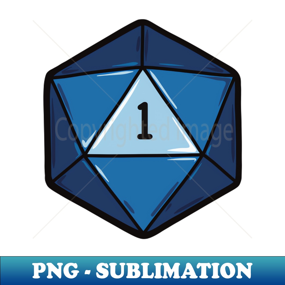 Blue D20 Dice - PNG Sublimation Digital Download - Perfect f | Inspire ...