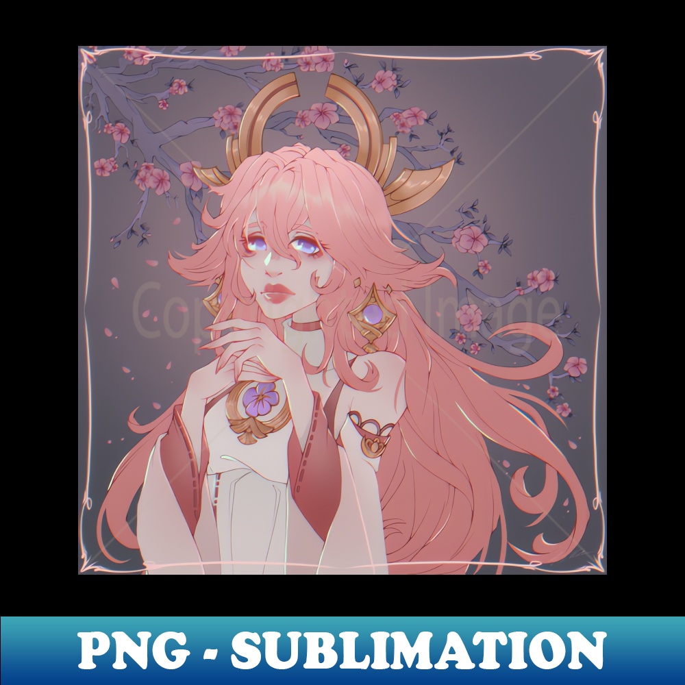 Genshin Impact Yae Miko - Creative Sublimation PNG Download | Inspire ...