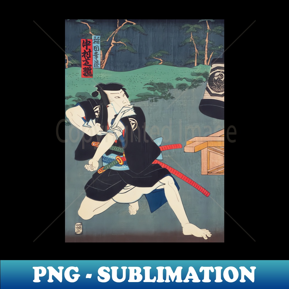 Samurai After Battle - Old Japanese Ukiyo-e Woodblock Print | Inspire ...