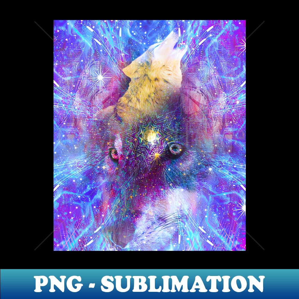 EDM Trippy Wolf Rave - Space Wolves - High-Resolution PNG Su | Inspire ...