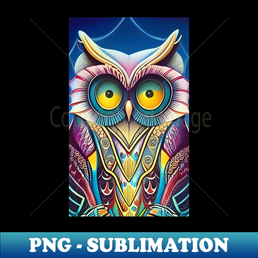Cool funky magical painting of a wise owl - High-Resolution | Inspire ...
