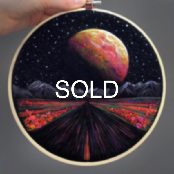 Embroidered and needle felted painting | Inspire Uplift