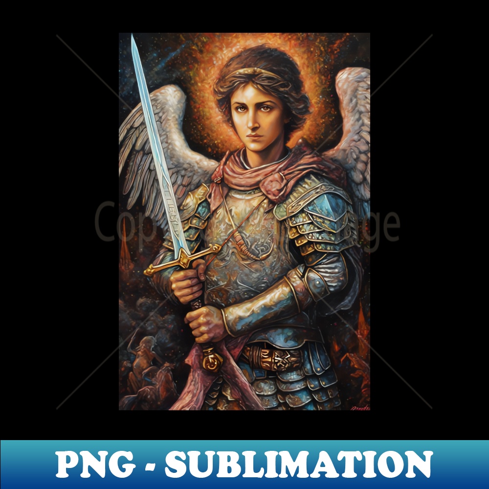 Archangel Michael - PNG Transparent Sublimation File - Perfe - Inspire ...