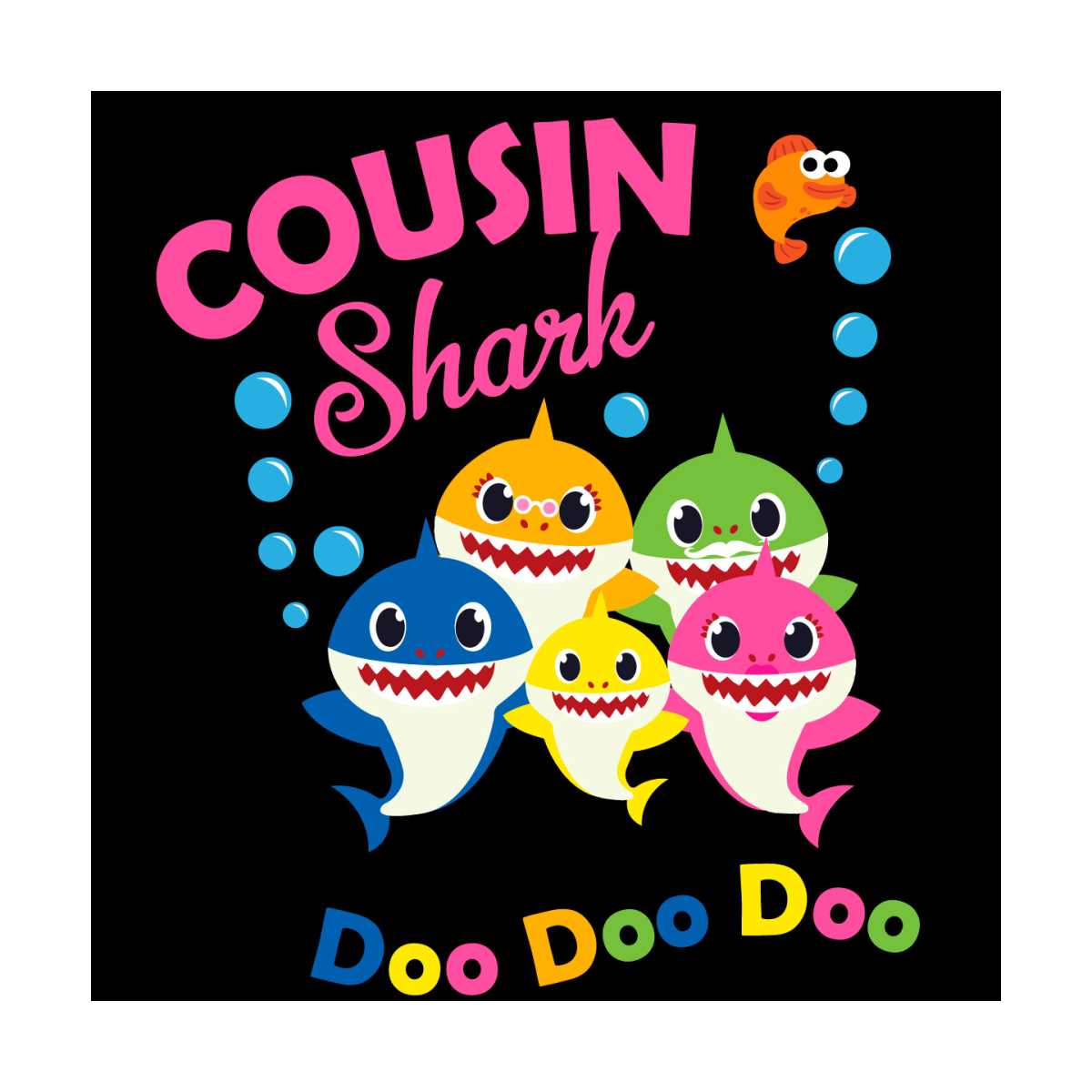 Cousin Shark Doo Doo Doo Svg, Trending Svg, Cousin Shark Svg | Inspire ...