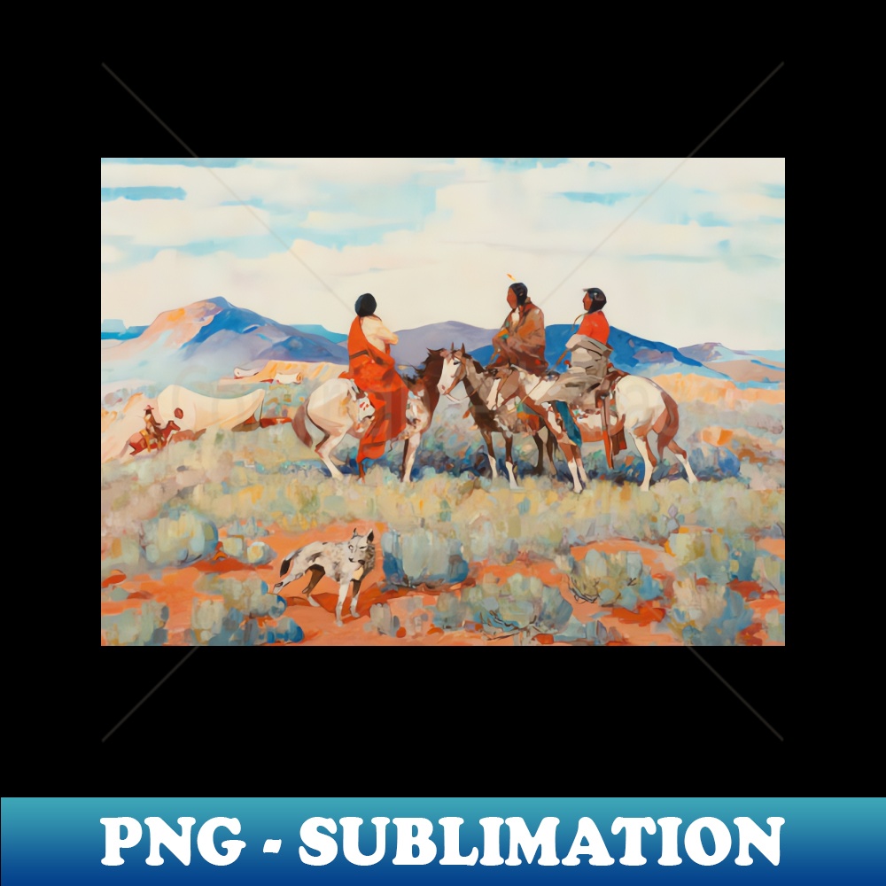 Native Americans And Immigrants - Vintage Western American A | Inspire ...