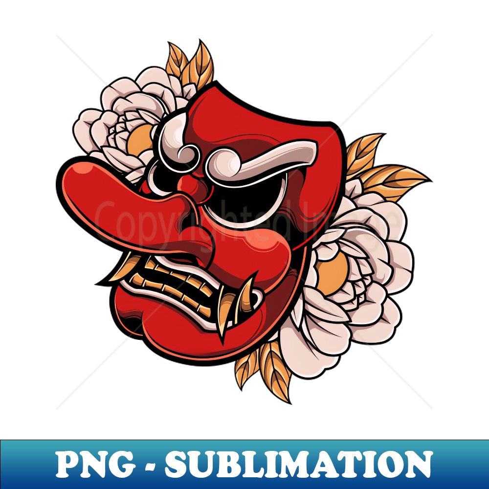 JAPANESE TENGU MASK ILLUSTRATION - High-Resolution PNG Subli | Inspire ...