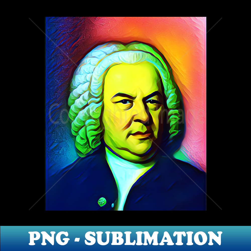 Johann Sebastian Bach Colourful Portrait Johann Sebastian B | Inspire ...