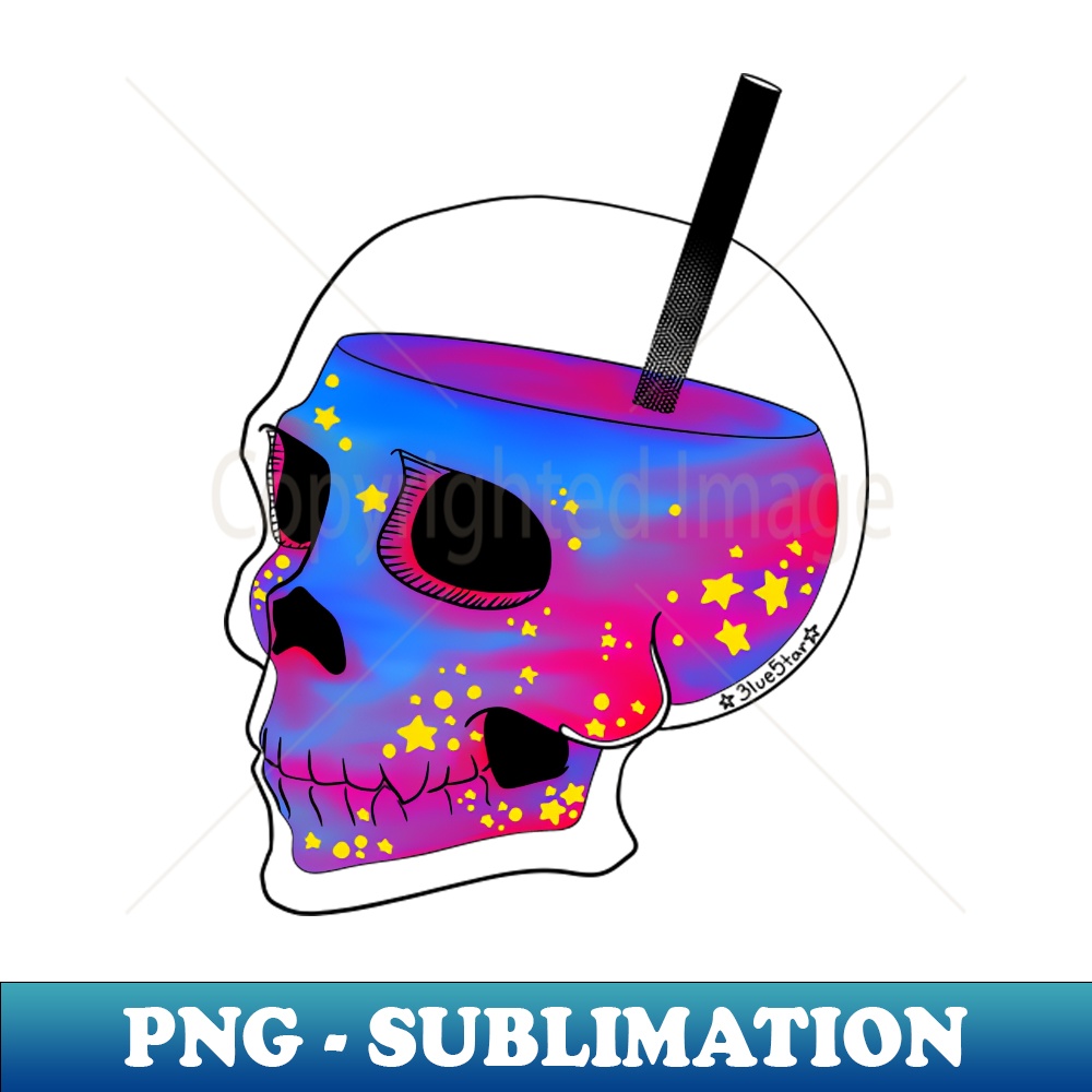 Black Skull Space Juice - Sublimation-Ready PNG File - Perfe | Inspire ...