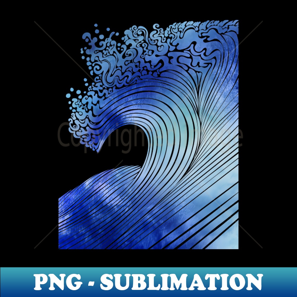 Pacific Waves VIII - Special Edition Sublimation PNG File - | Inspire ...