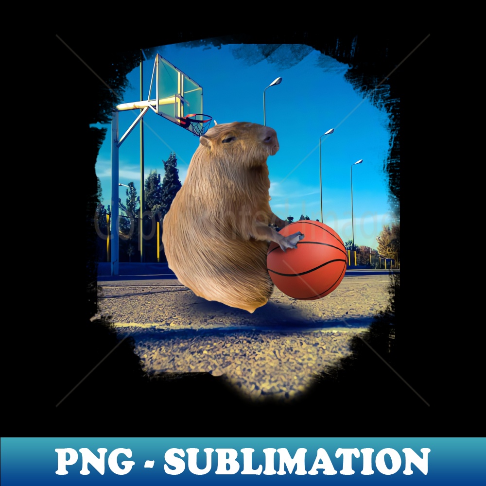 Capybara Playing Basketball - Creative Sublimation PNG Downl - Inspire ...
