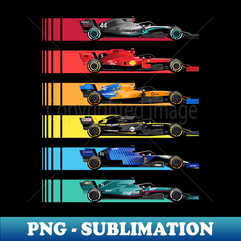 Formula Racing Cars - Special Edition Sublimation PNG File - | Inspire ...