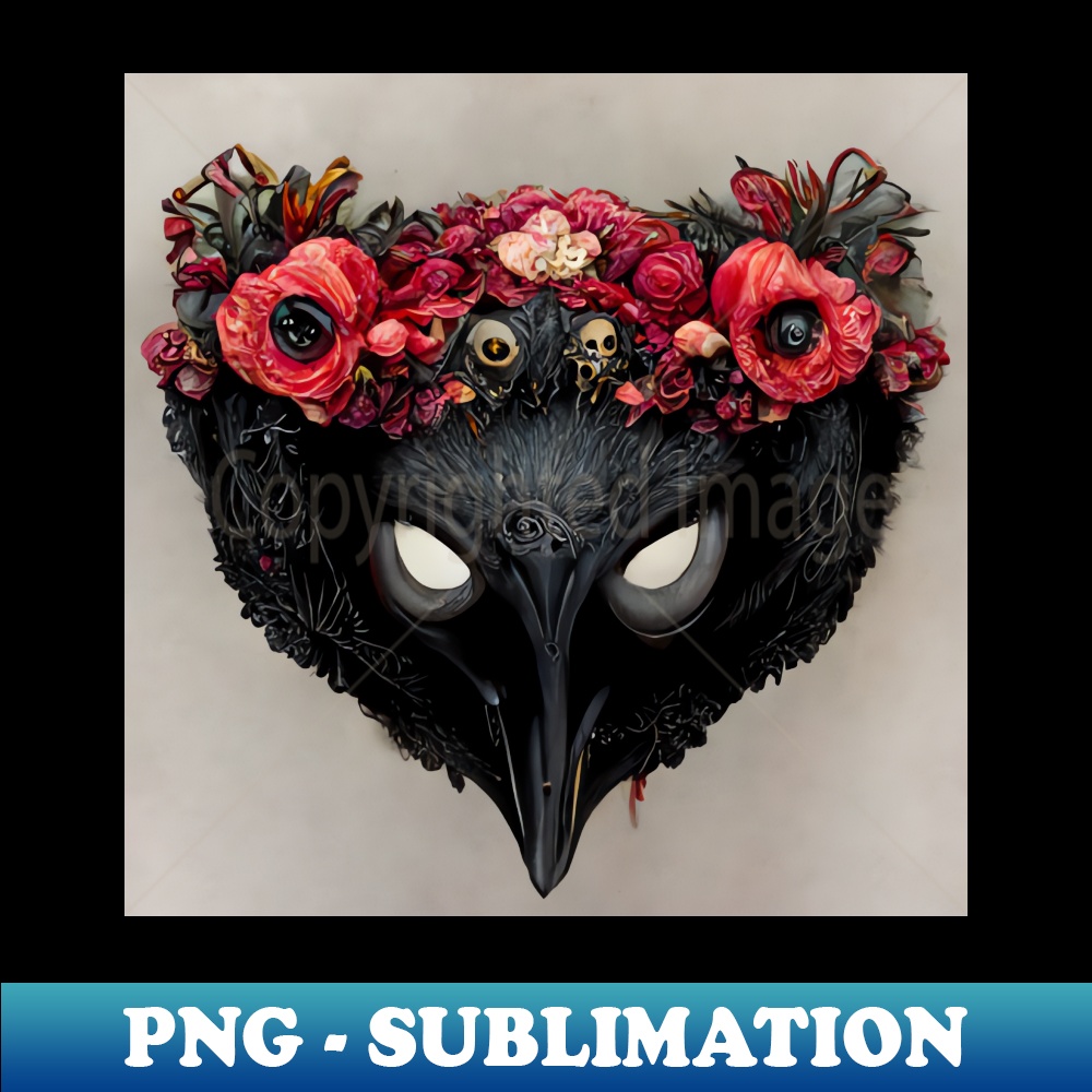 Raven mask - PNG Sublimation Digital Download - Defying the | Inspire ...