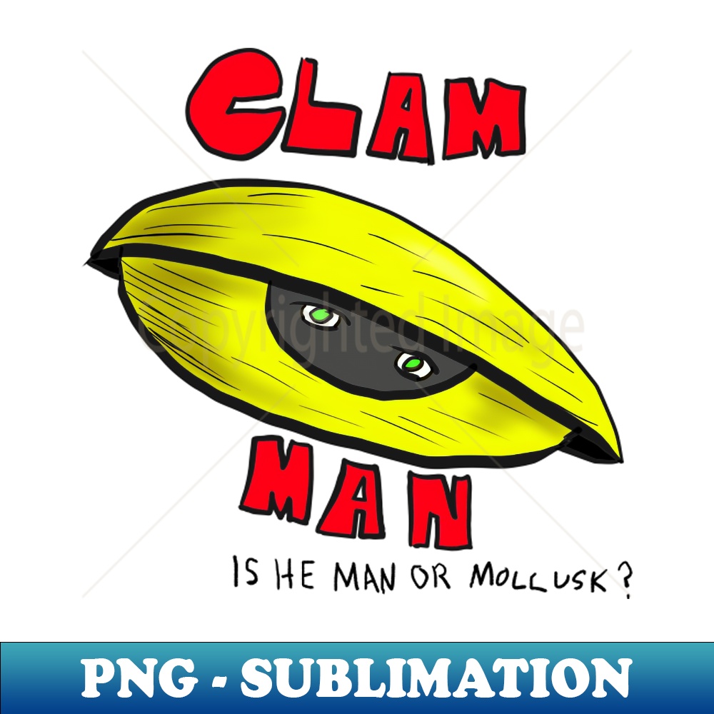 CLAM MAN - Instant Sublimation Digital Download - Perfect fo | Inspire ...