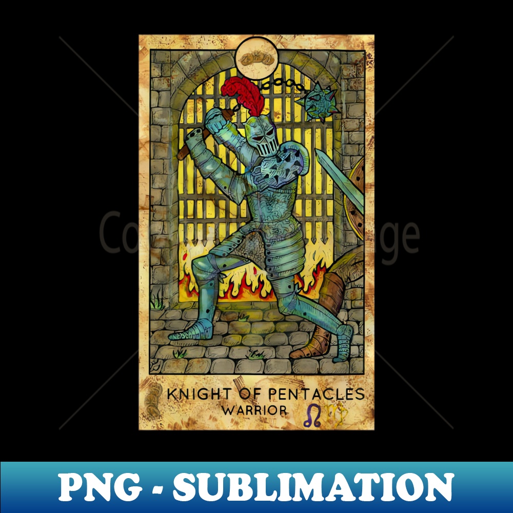 Knight Of Pentacles Minor Arcana Tarot Card Design - PNG Tra - Inspire ...