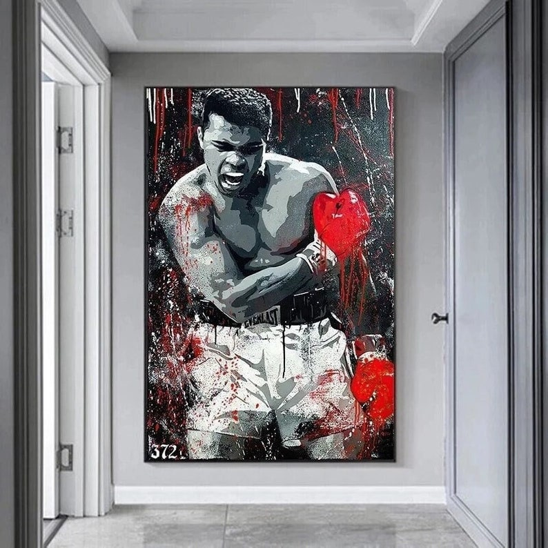 Graffiti Alec Muhammad Ali Graffiti Boxing Art Wall Art Post | Inspire ...