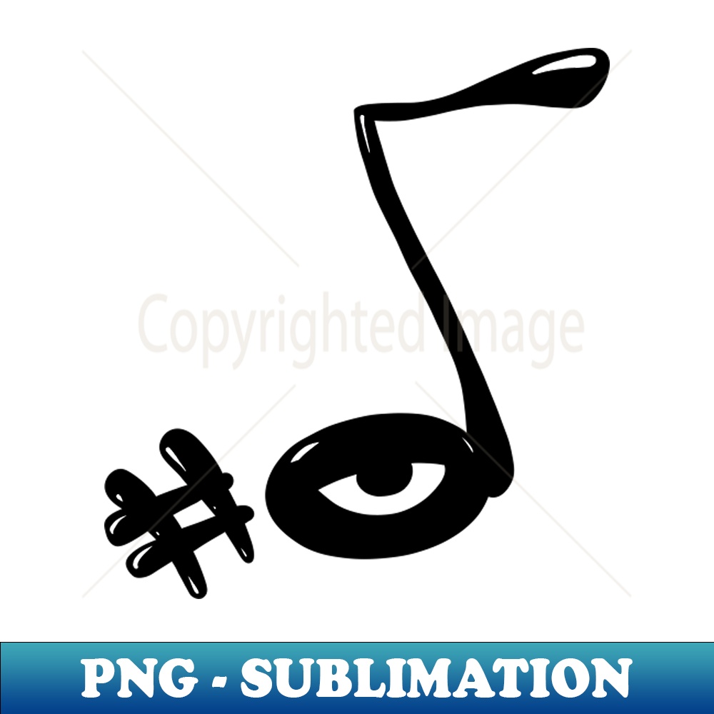 Musical note with an eye - Signature Sublimation PNG File - | Inspire ...