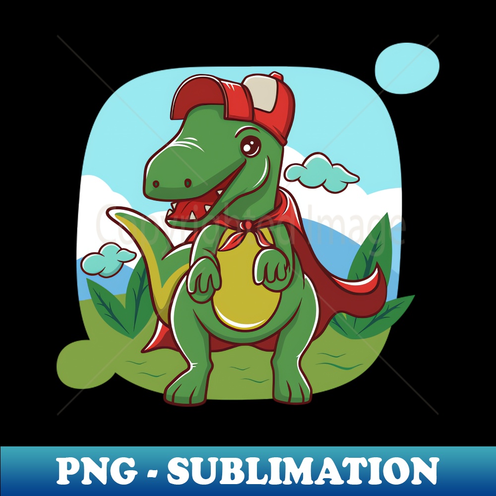 cute illustration of kids dino - Instant Sublimation Digital - Inspire ...