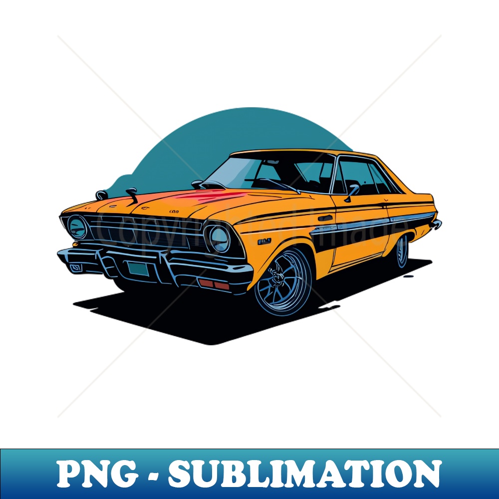 Vintage Ford Falcon Illustration - Classic Car Design for En | Inspire ...