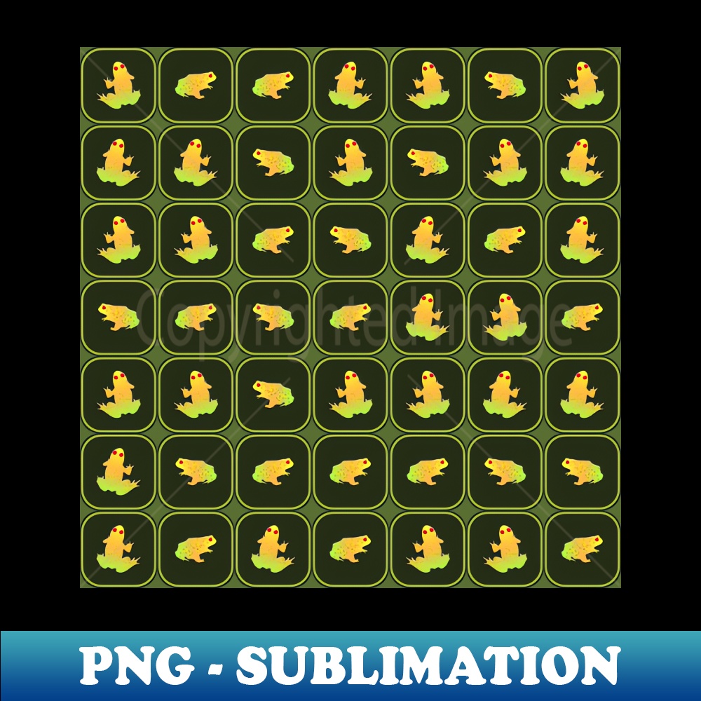 Frogs pattern - PNG Sublimation Digital Download - Vibrant a | Inspire ...