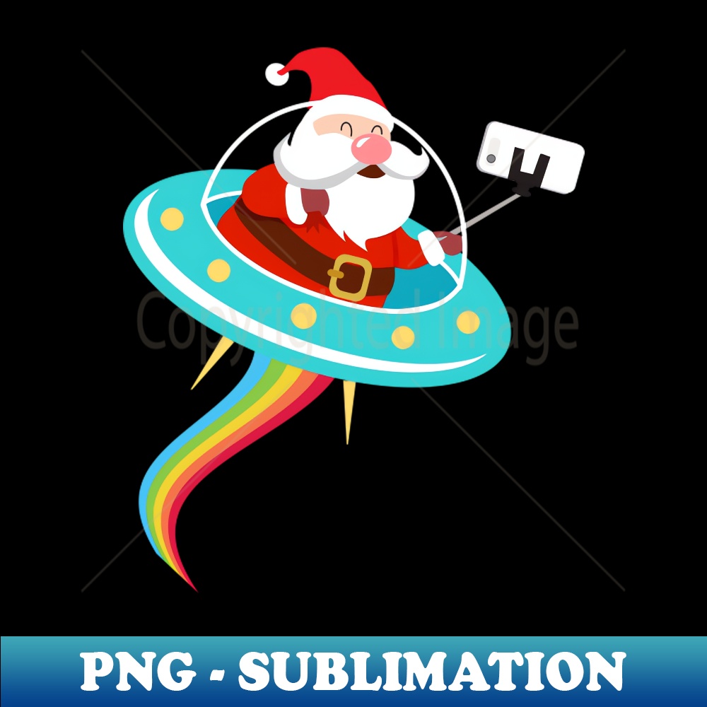 Santa Selfie Funny Christmas Gift - Exclusive Sublimation Di | Inspire ...