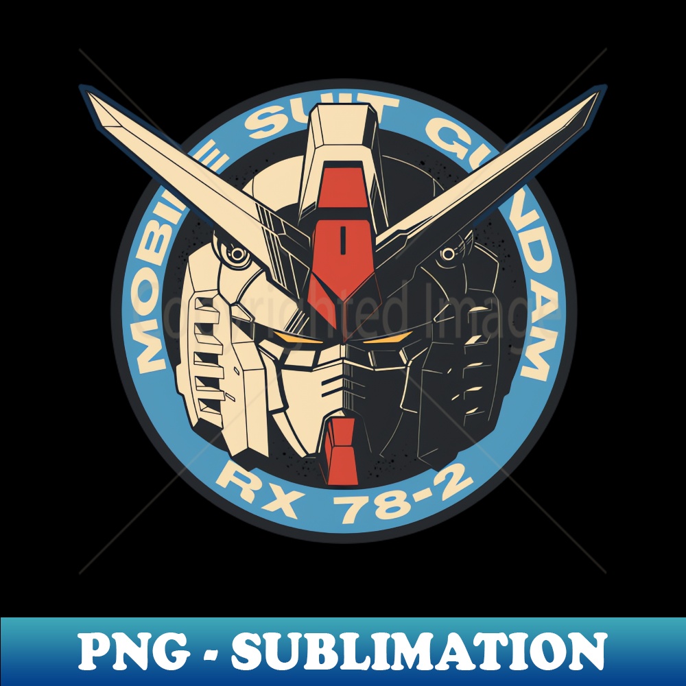 Gundam Badge - High-Resolution PNG Sublimation File - Stunni | Inspire ...